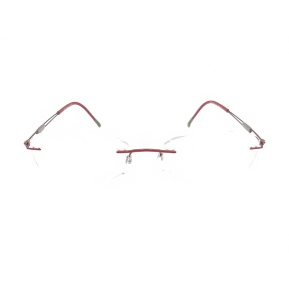 Silhouette | Accessories | Silhouette 5227 4 6059 Titanium Red Rimless ...